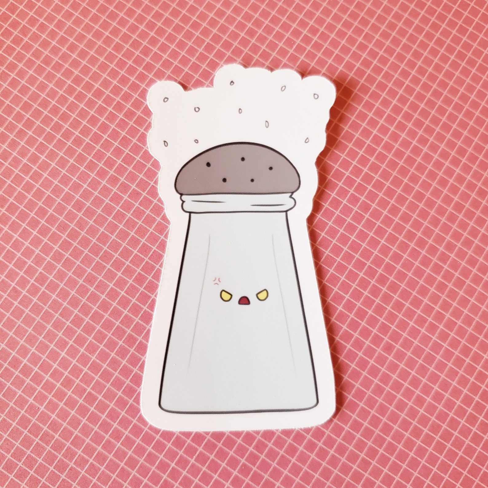 Angry Salt Shaker Cute Die Cut Sticker - Etsy