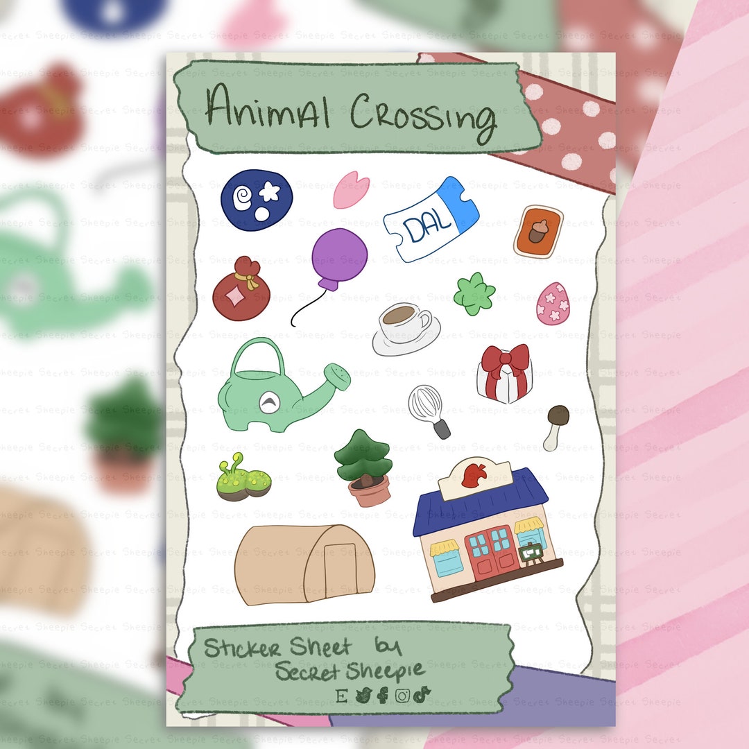 Cute Villager Game Sticker Sheet Journal Stickers Cute Stickers - Etsy