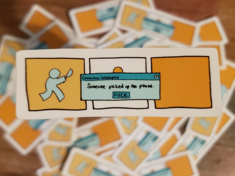 Dial up Nostalgia Cute Die Cut Vinyl Stickers Kawaii Stickers for ...