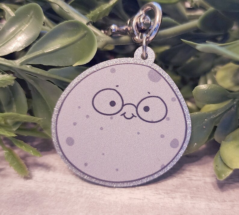 Kawaii Moon Cute Acrylic Charm - Etsy