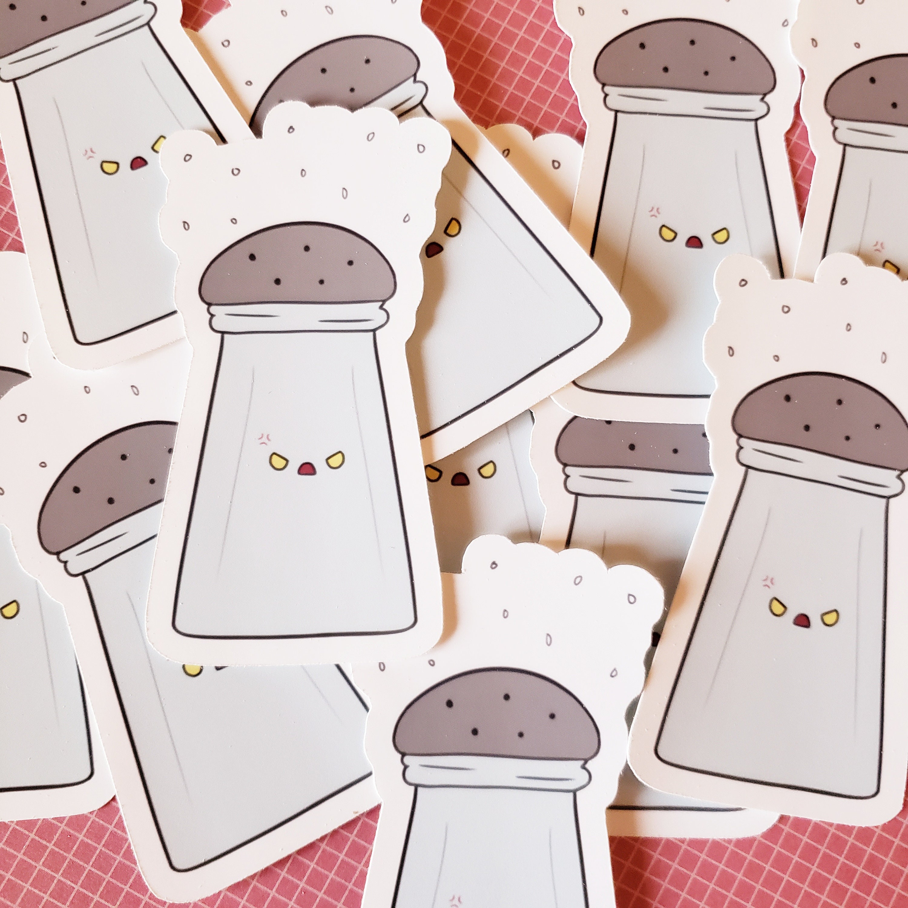 Angry Salt Shaker Cute Die Cut Sticker - Etsy