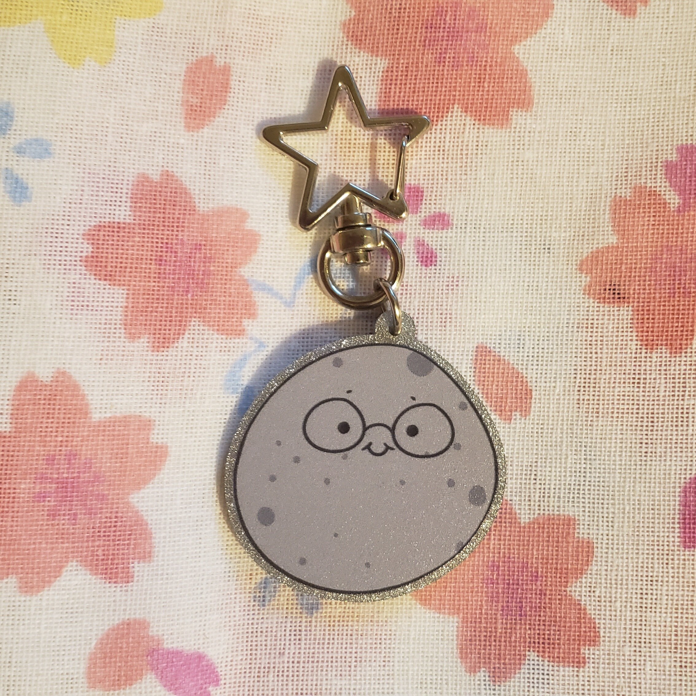 Kawaii Moon Cute Acrylic Charm - Etsy