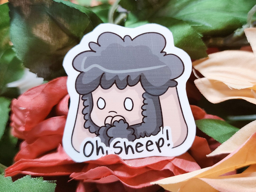 Oh, Sheep Pun Die Cut Vinyl Stickers Kawaii Stickers for Planner Cute ...