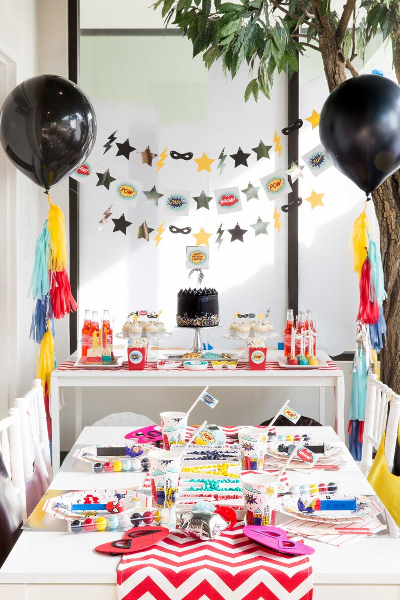 SUPERHERO Birthday Party Invitation, Superhero Super Hero Birthday ...