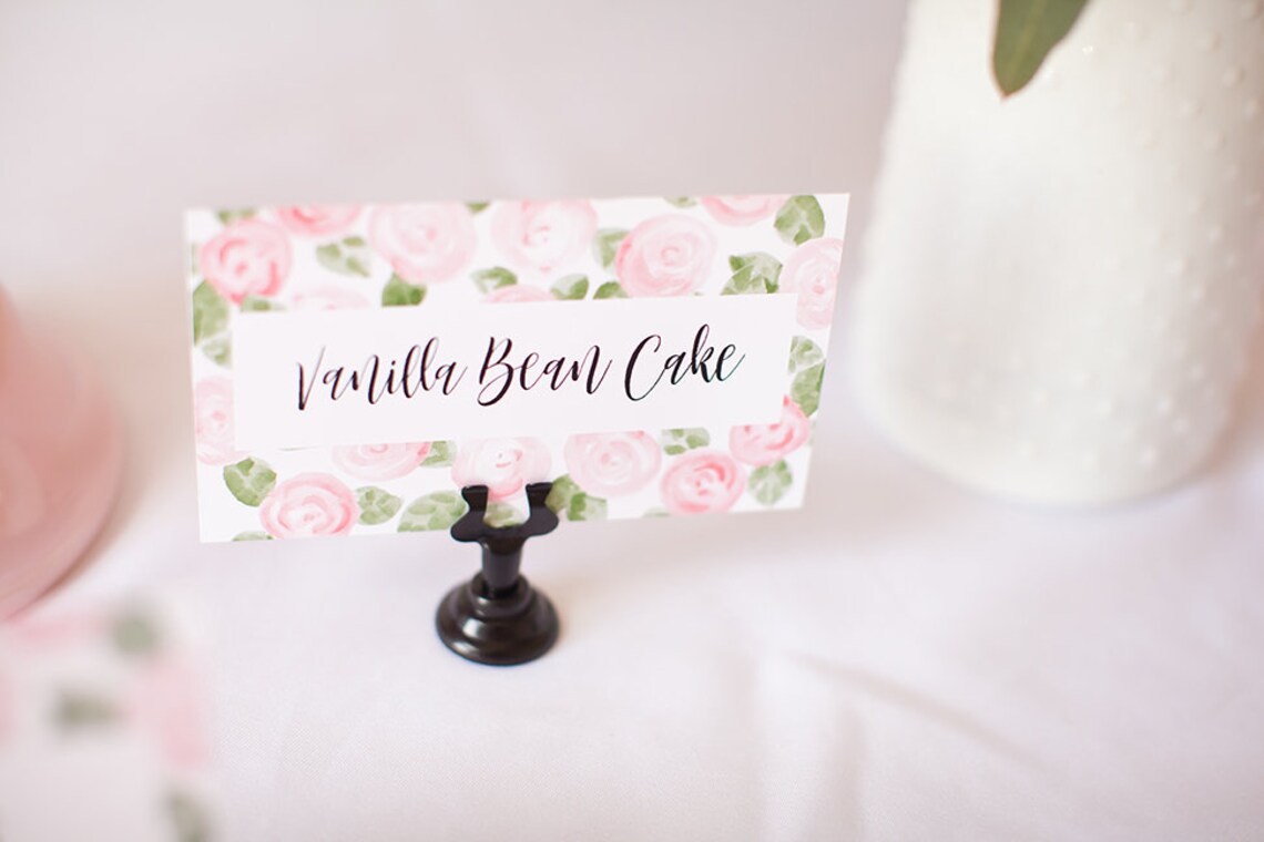 Blush Pink + Green Mother's Day Brunch Table Sign, Bridal Wedding ...