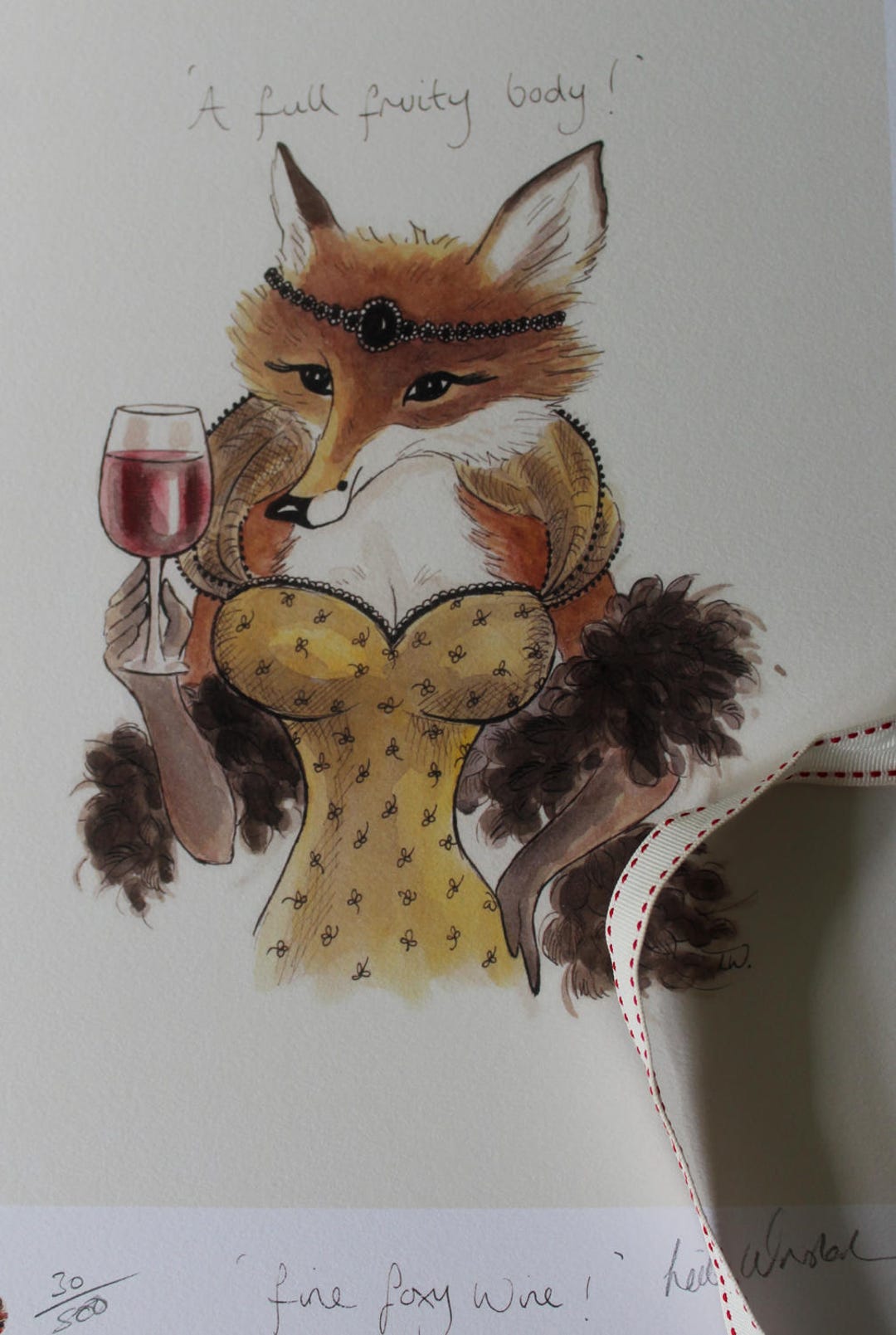 Fox Print Foxy Lady, Fox Painting, Fox Picture, Fox and Wine, Foxes ...
