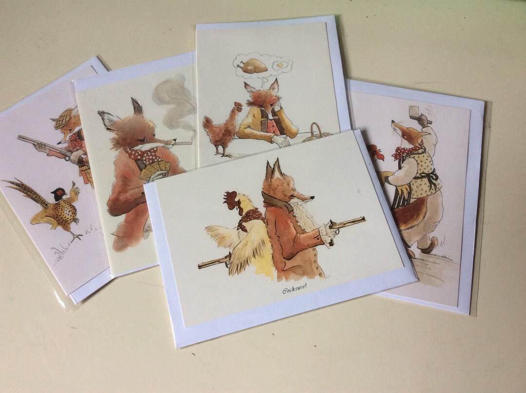 Fox Cards, Fox Greetings, Fox Hunting, Sporting Art, Country Cards ...