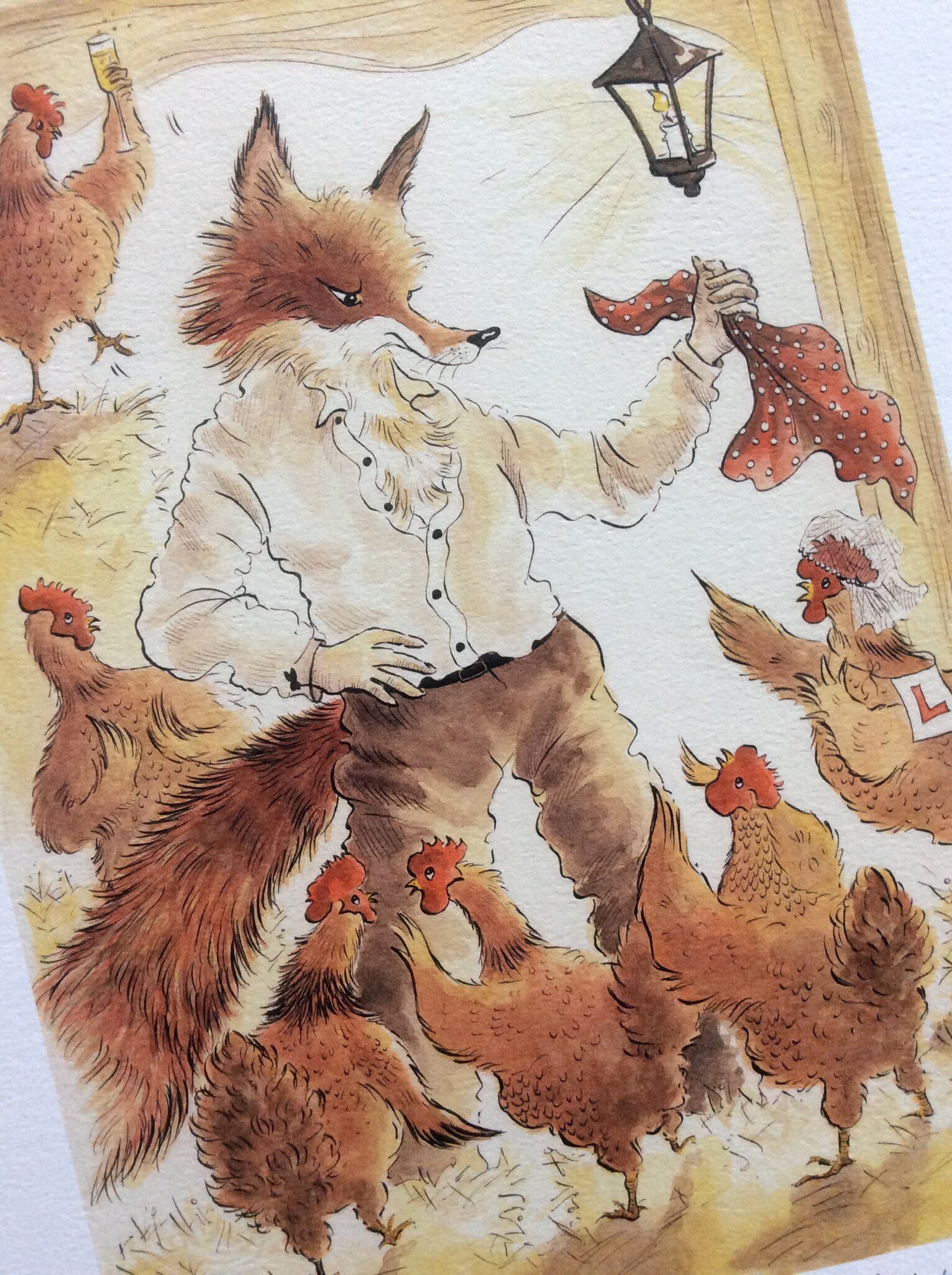 Fox Print - Hen Party, Country Home Decor, Fox Gifts, Red Foxes ...