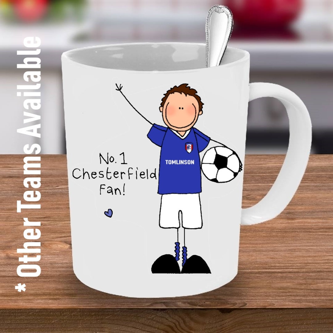 Chesterfield Fan Mug, Chesterfield FC Mug, Football Mug, Your Team Mug ...