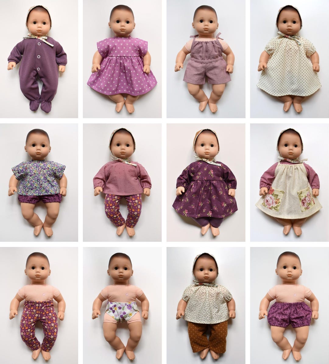 Bitty Baby Doll Clothes Patterns, Set of 12 PDF Doll Clothing Patterns ...