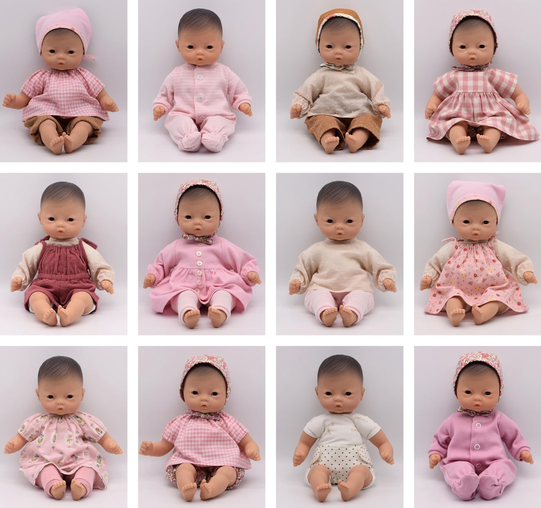 12 Inch Doll Clothes Patterns, Set of 12 PDF Doll Clothing Patterns for ...