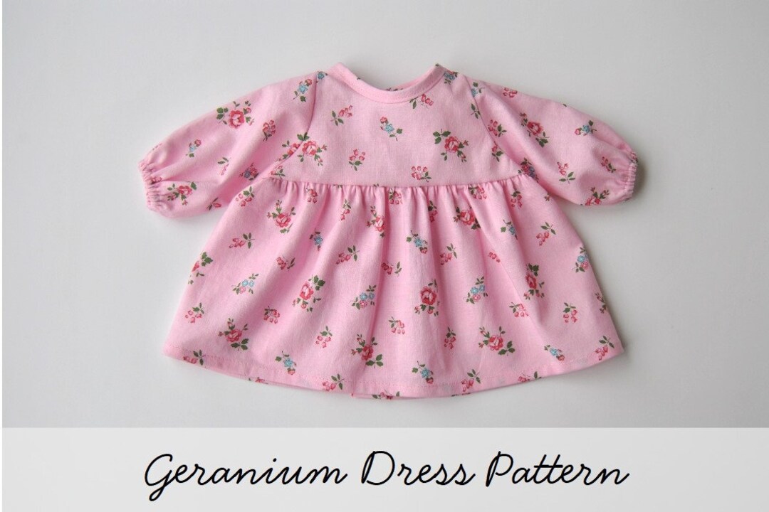 Geranium Dress Pattern for the Wild Marigold Waldorf Baby Doll, 15 ...