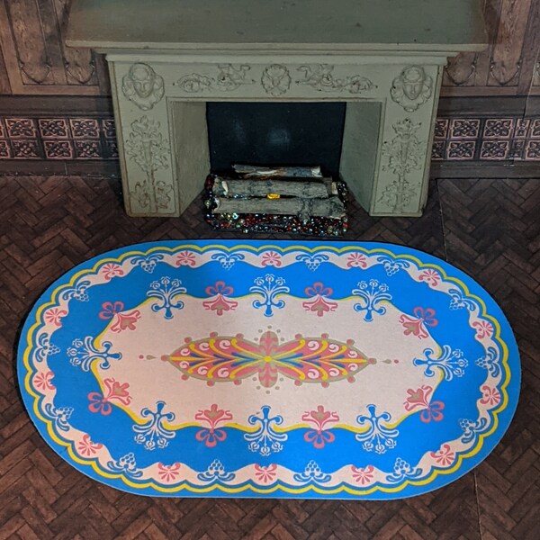 Pink Dollhouse Rug - Etsy