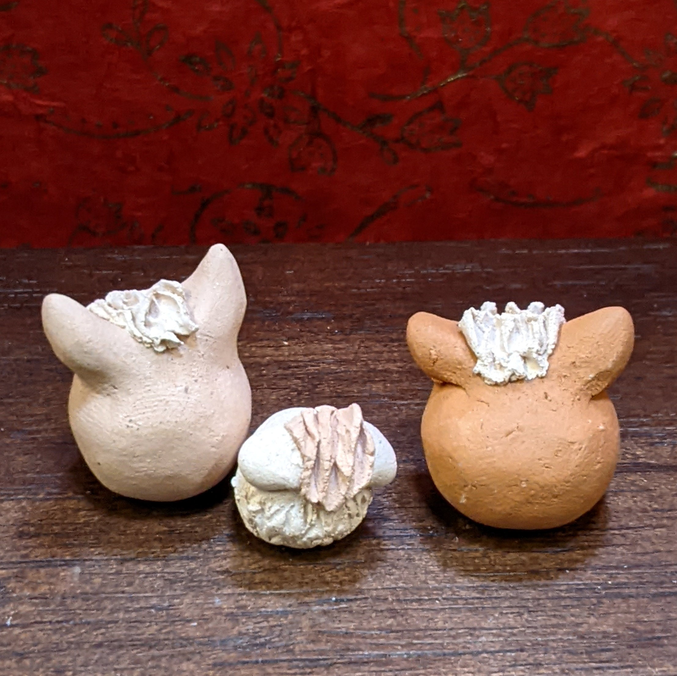 App. 1" Three PC Cute Little Modern Art Miniature Clay Pigs - Etsy