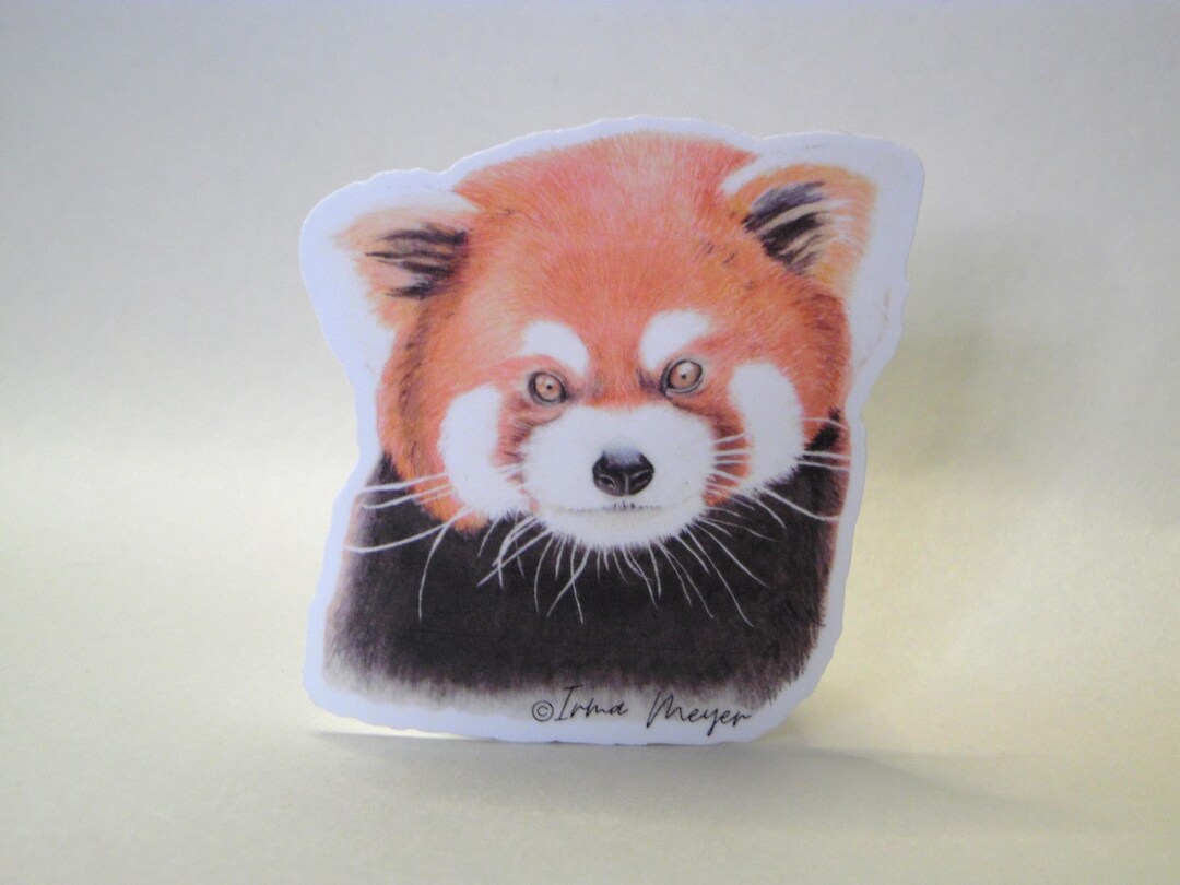 Laminated Vinyl Animal Art Print Sticker - Etsy