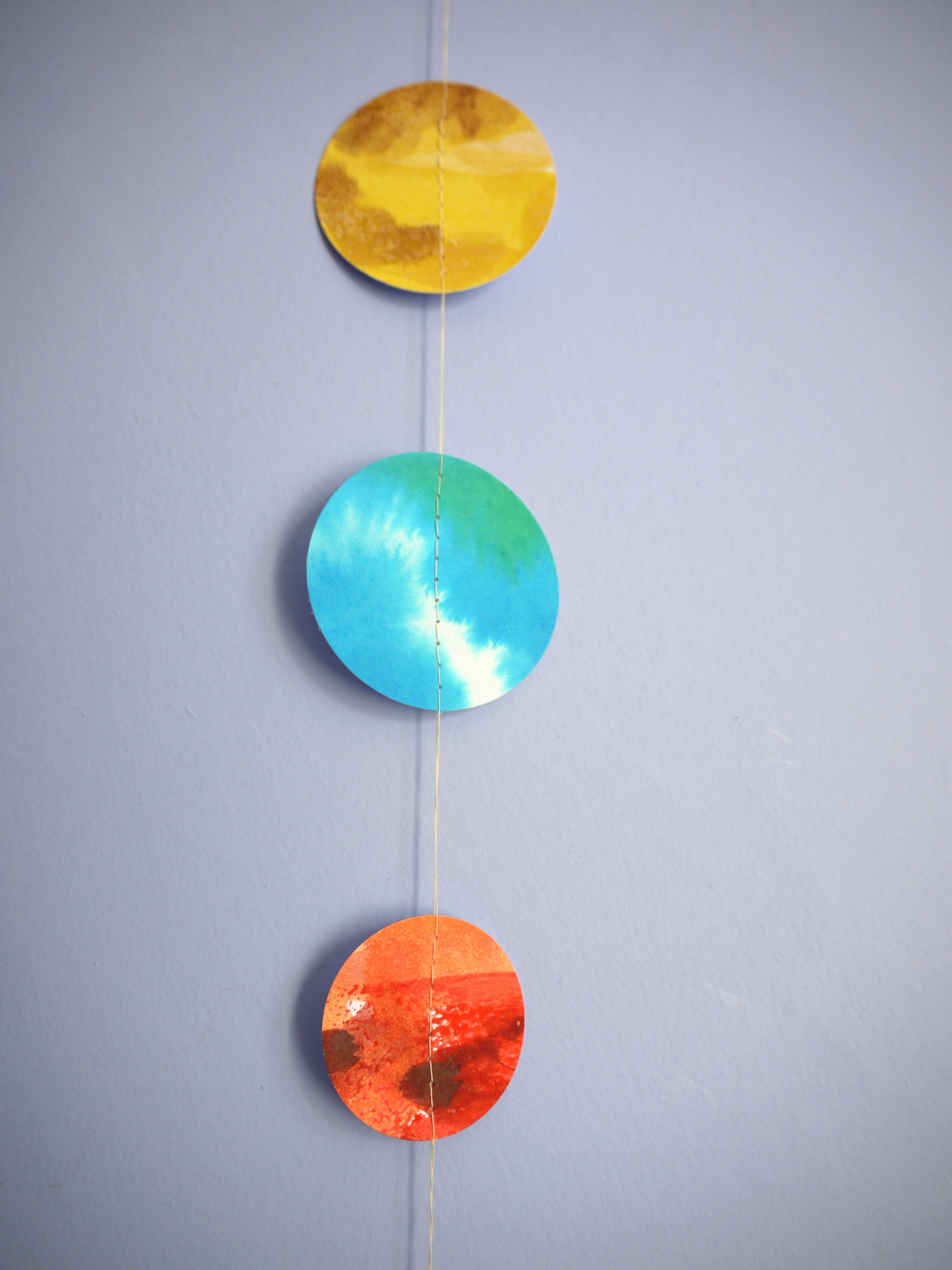 SOLAR SYSTEM Wall Hanging Hand-painted Original Celestial | Etsy UK