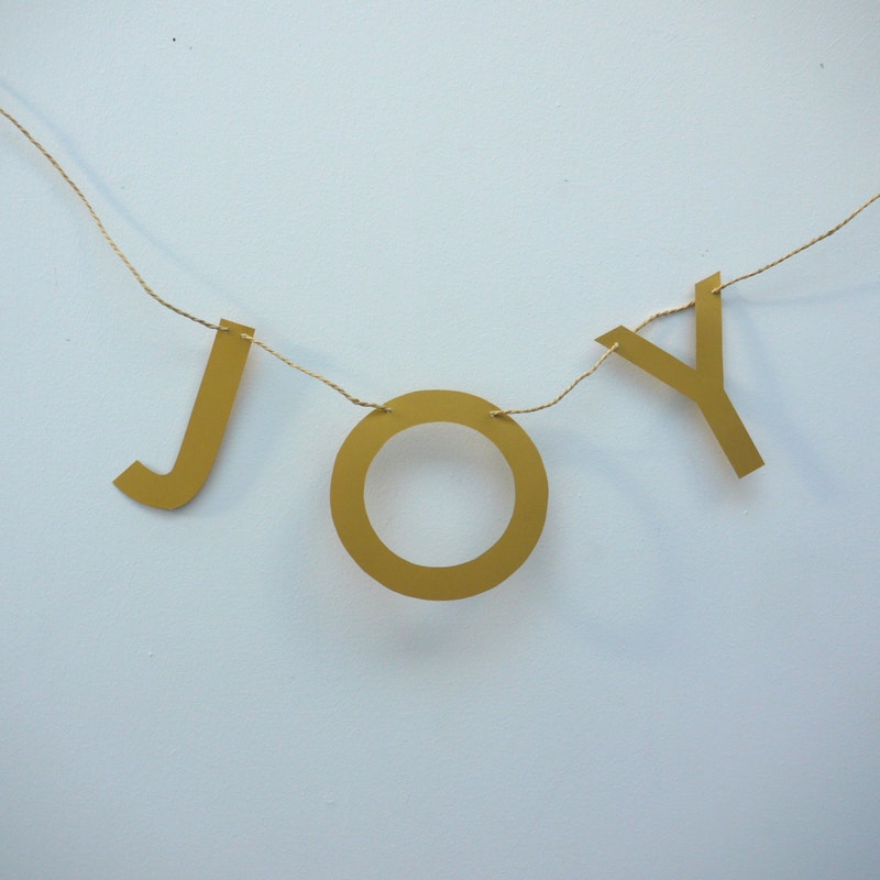 Joy Banner - Etsy