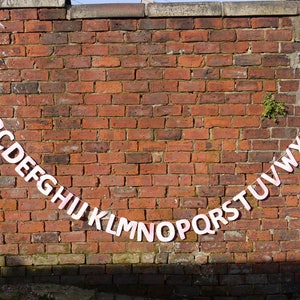 CUSTOM Letter Banner - Personalised Letter Banner. Custom Word, Phrase ...