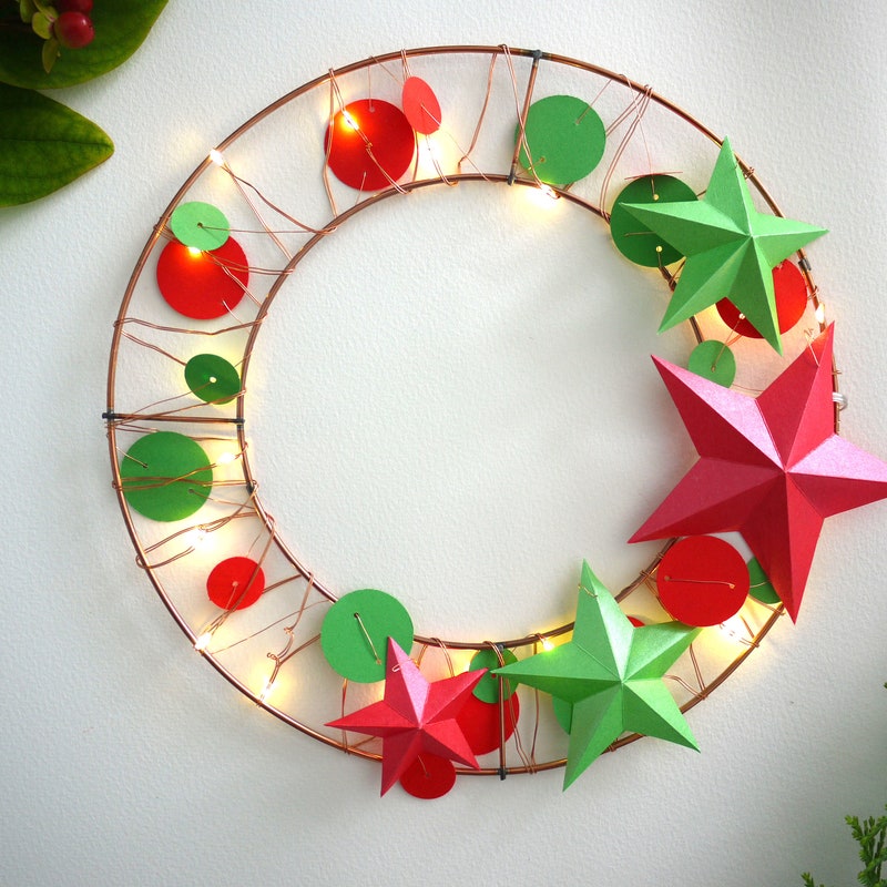 Paper Wreath - Etsy