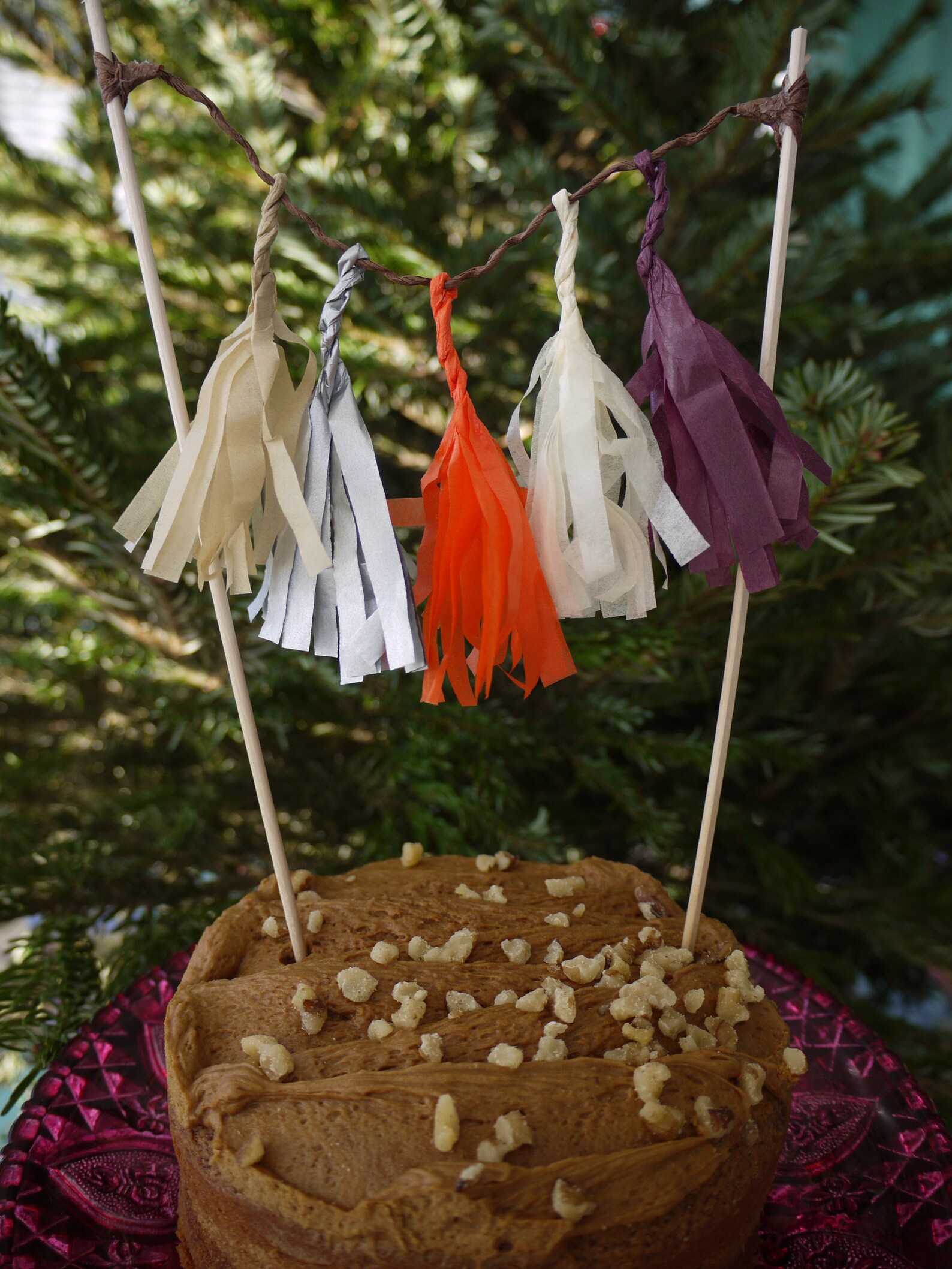 Christmas Cake Topper TASSEL CAKE TOPPER Aurelia Buddy - Etsy