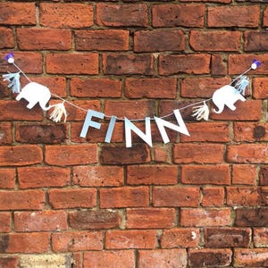 CUSTOM Letter Banner - Personalised Letter Banner. Custom Word, Phrase ...