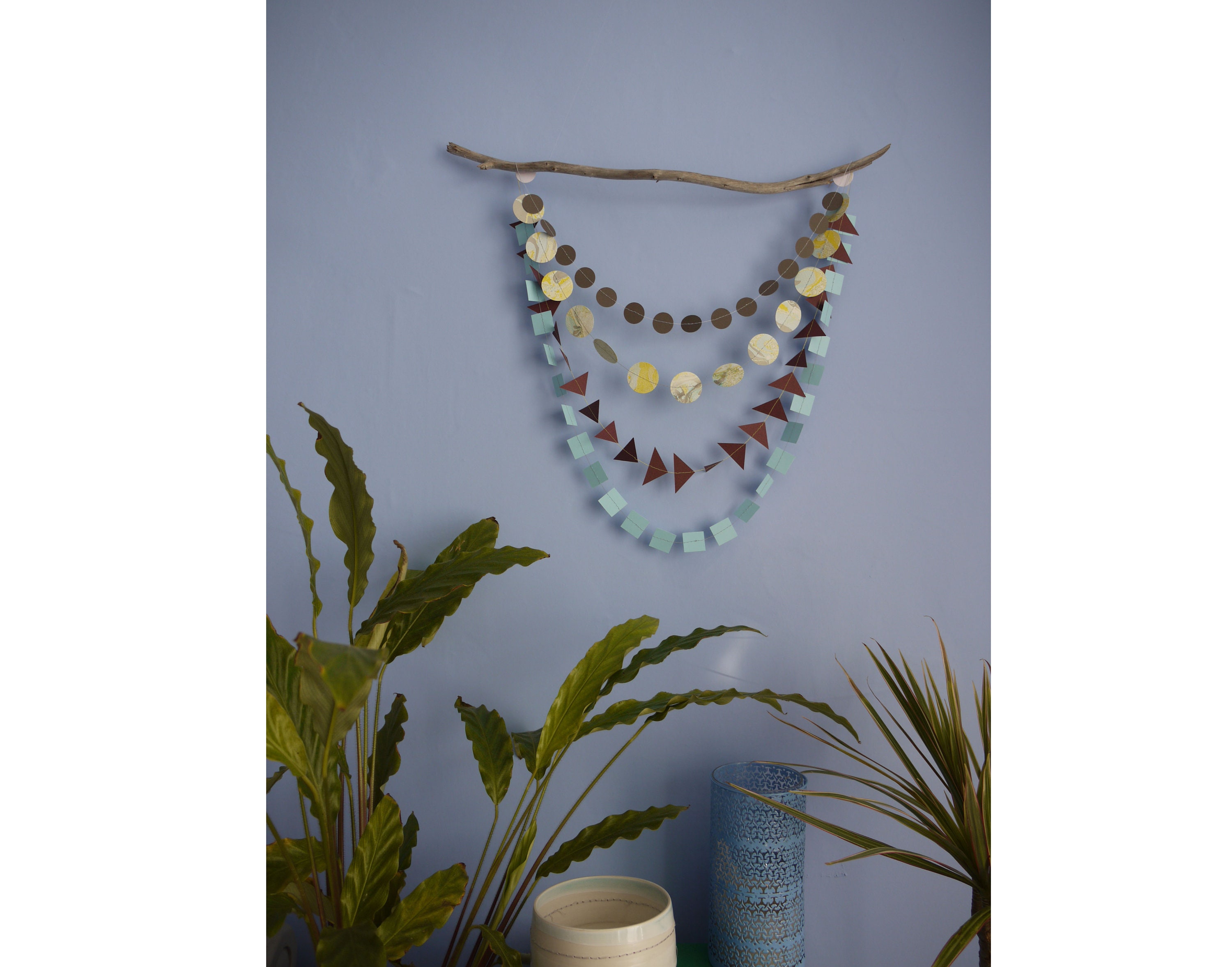 Marbled Wall Hanging - RAGNAR Handmade Multi-strand Garland - Wedding ...