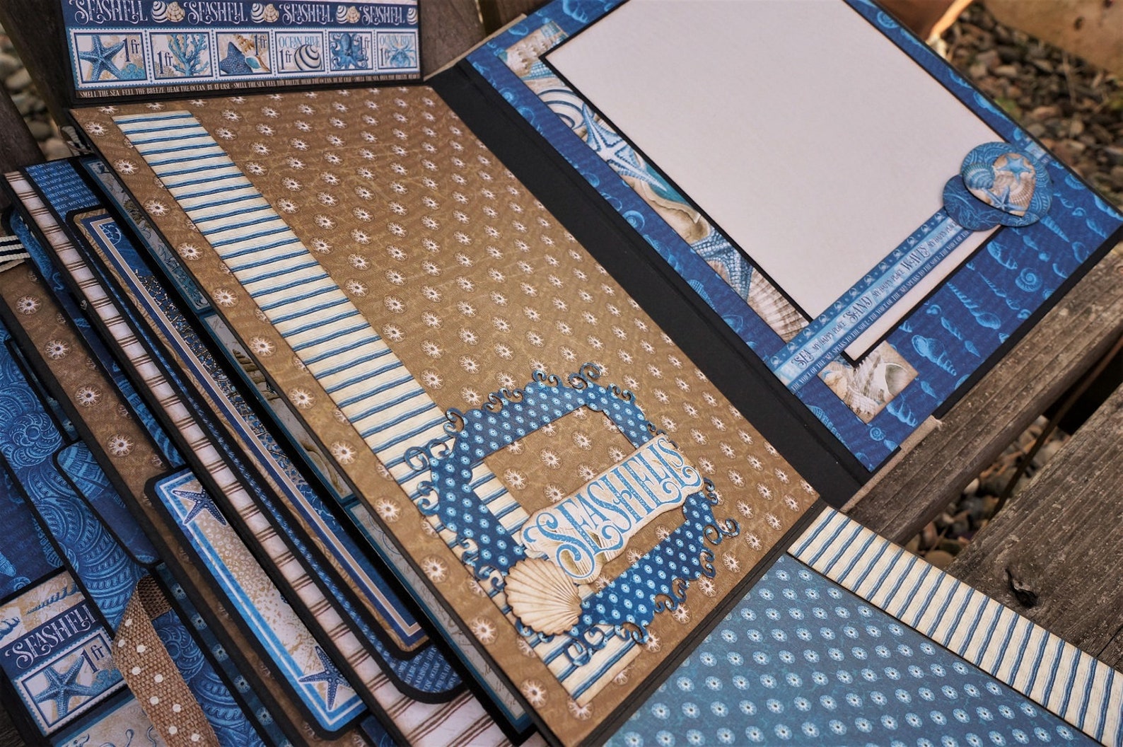 Ocean Blue Graphic 45 Mini Album Tutorial Summer Mini | Etsy