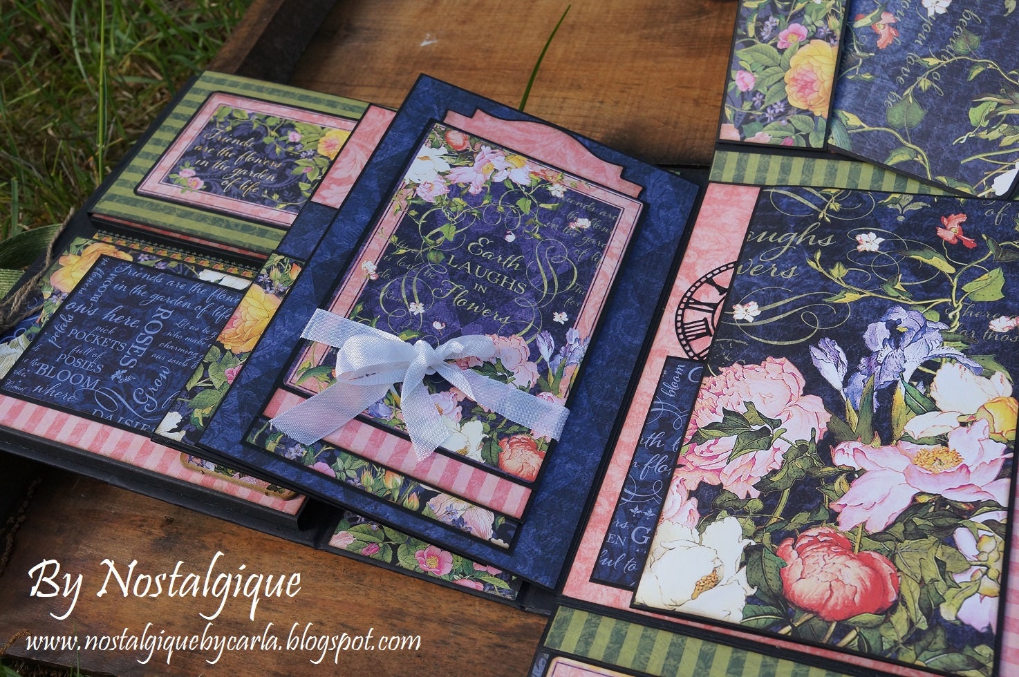 Floral Shoppe Graphic 45 Mini Album Tutorial, 9" X 7 1/4". Mini Album ...