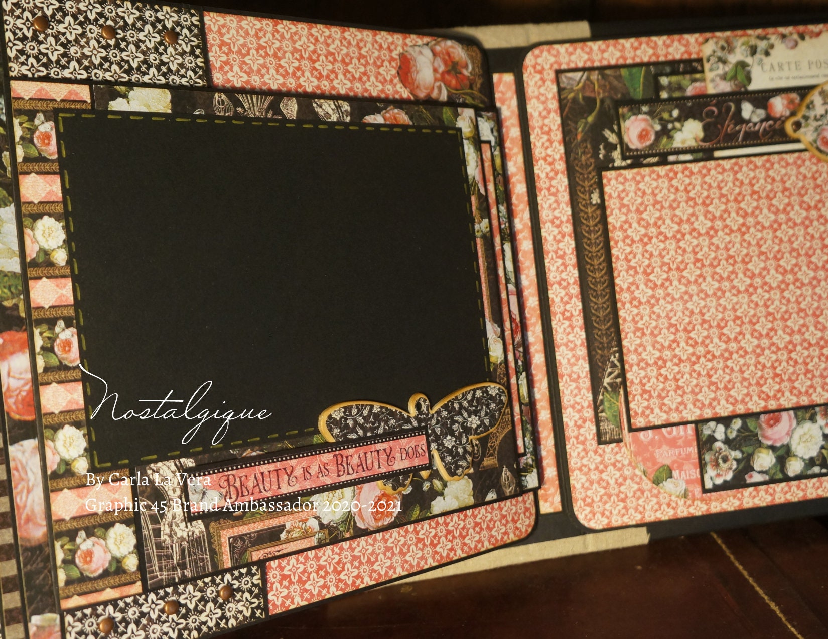Elegance Album Tutorial - Graphic 45- PDF Tutorial by Nostalgique - Etsy