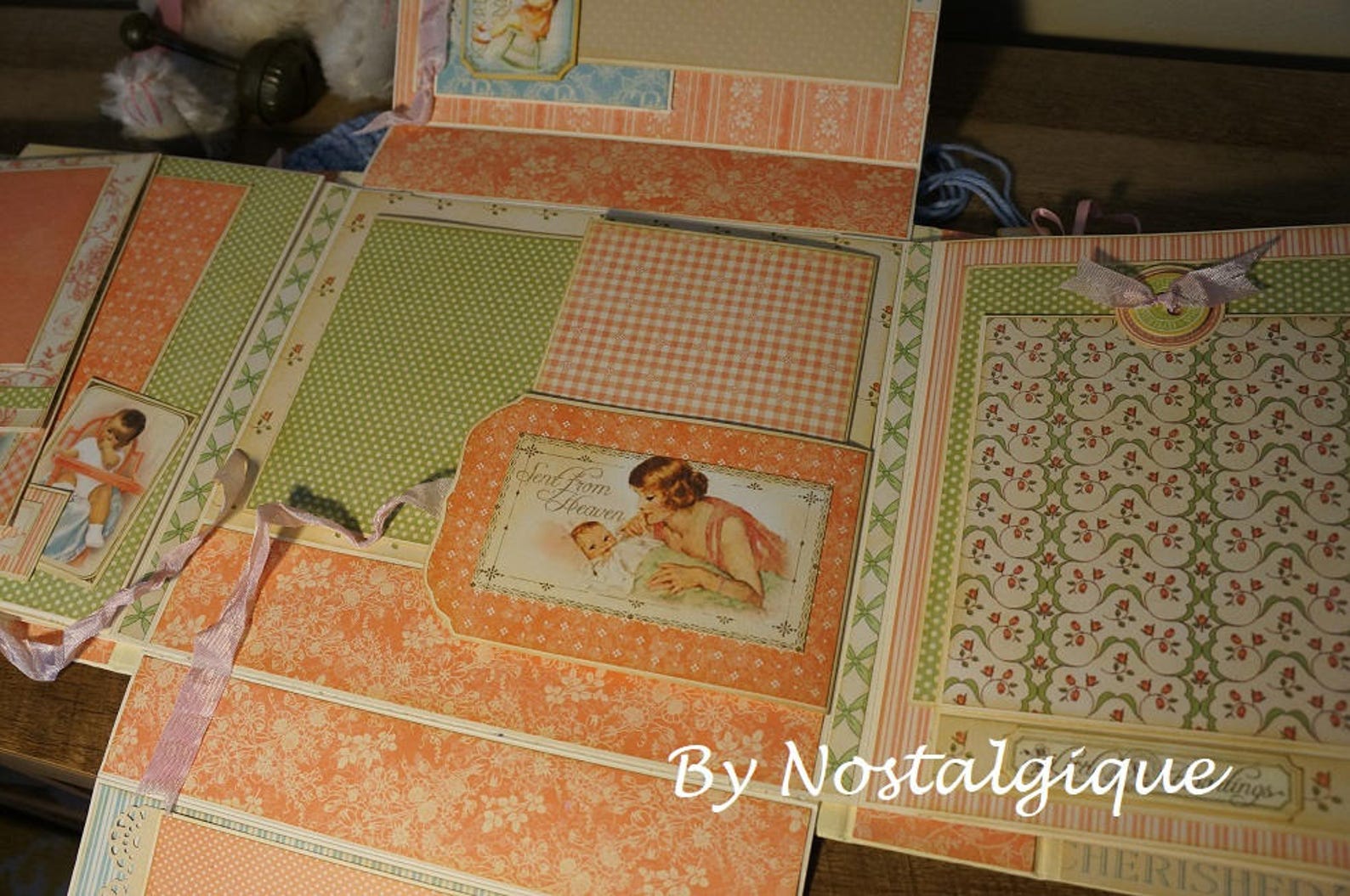 Little Darlings Graphic 45 Baby Mini Album Tutorial PDF | Etsy