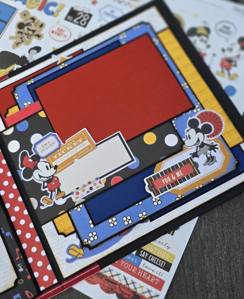 Classic Mouse Album Tutorial, 8 1/2" X 8 1/2". Say Cheese Classic Mouse ...