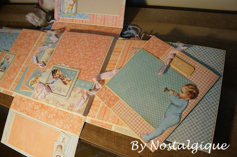 Little Darlings Graphic 45 Baby Mini Album Tutorial PDF | Etsy