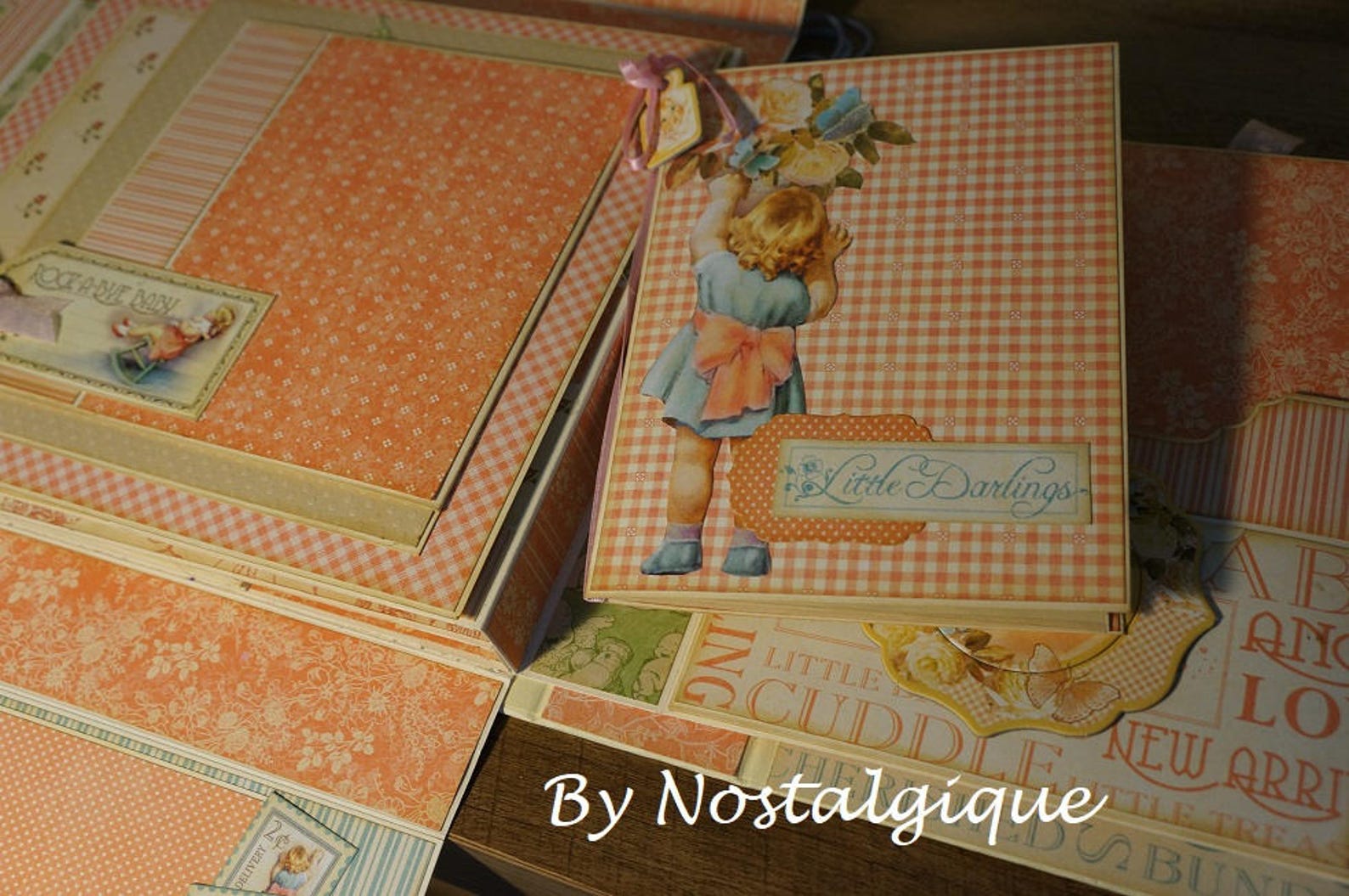 Little Darlings Graphic 45 Baby Mini Album Tutorial PDF | Etsy