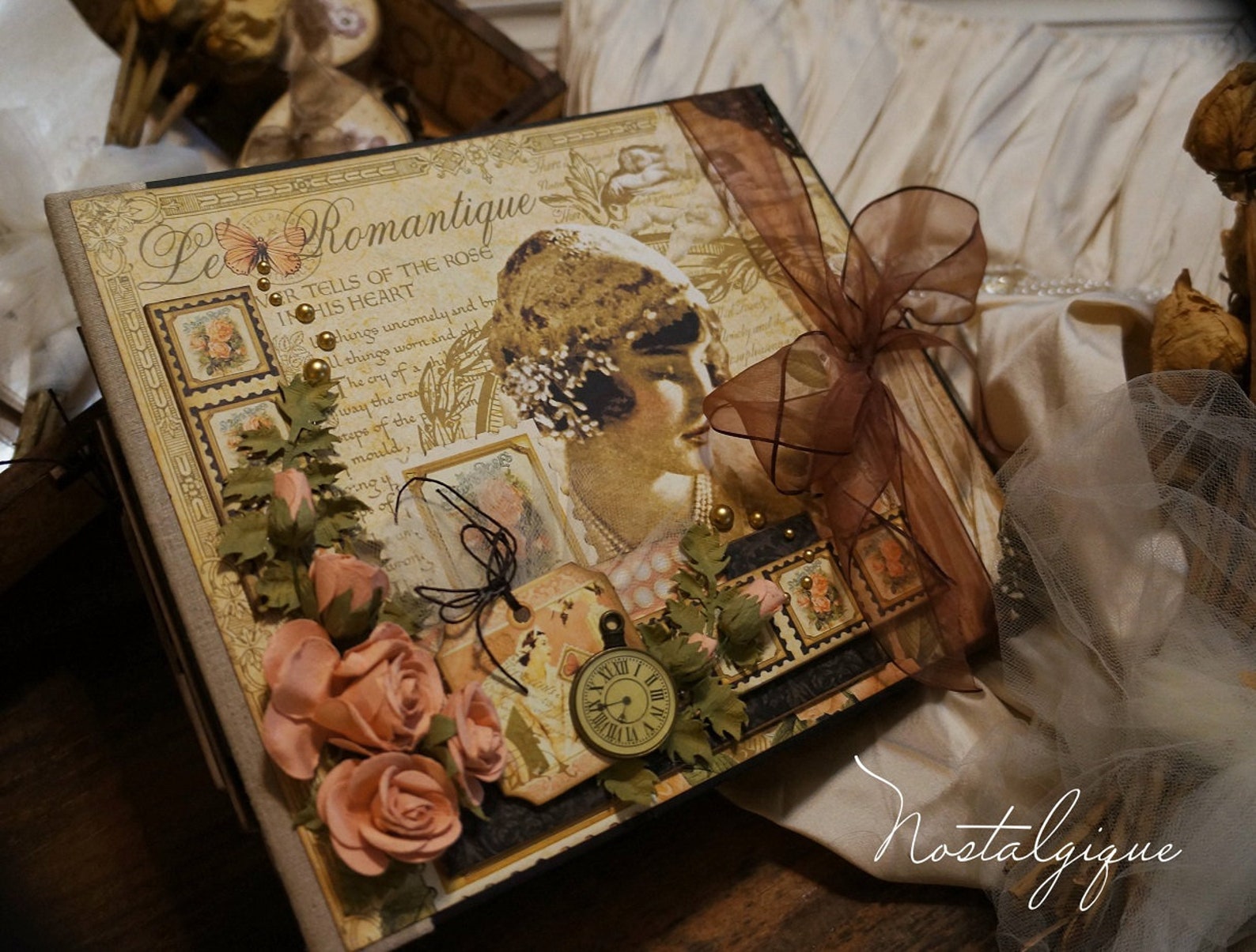 Wedding Mini Album Tutorial le Romantique Graphic 45 Mini | Etsy
