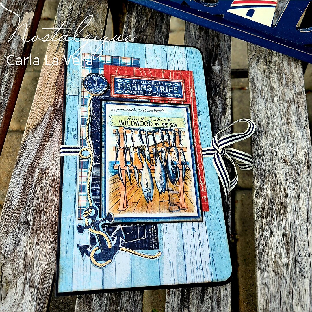 Summer Mini Album, Summer Slimline Album, Handmade Mini Album, Handmade ...