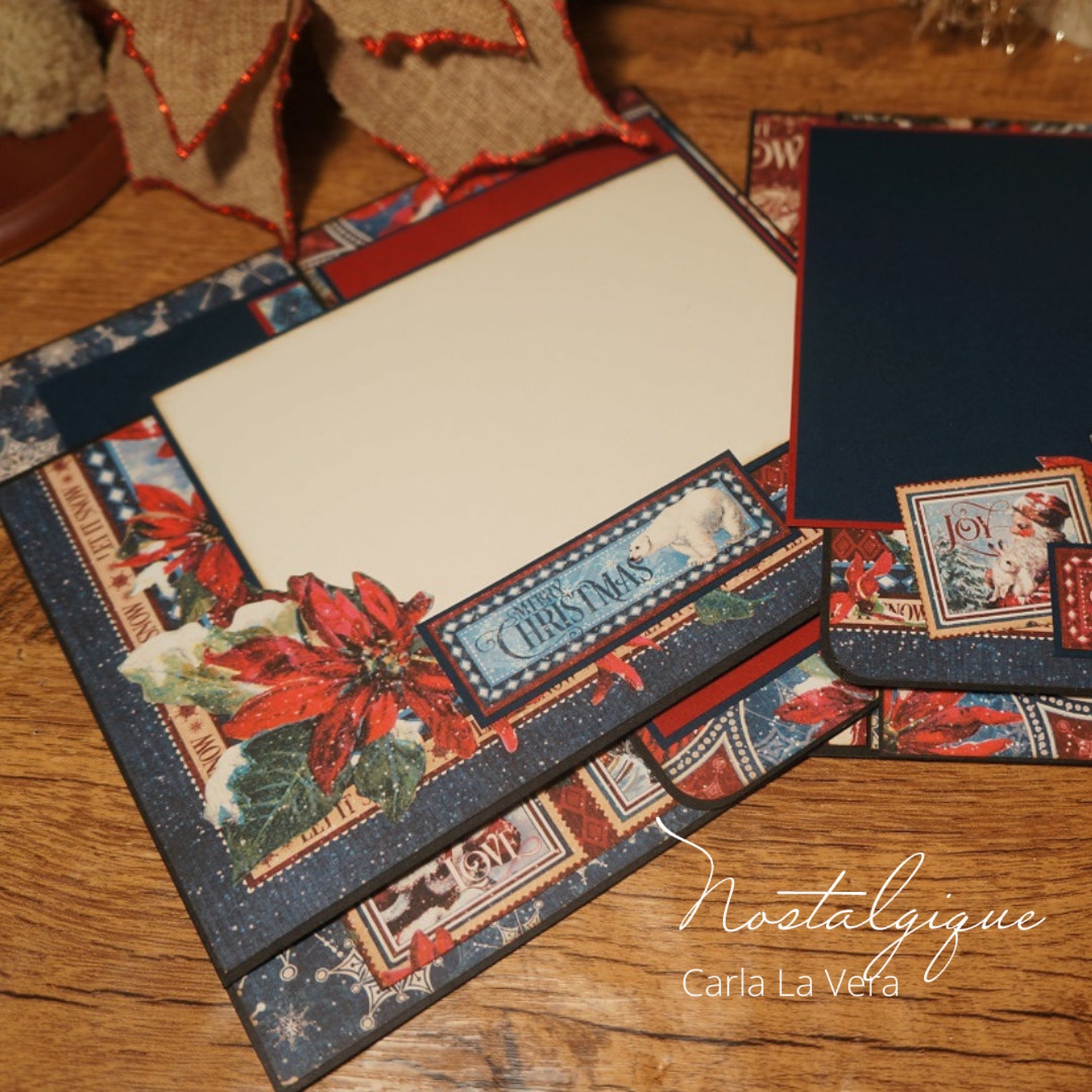 Tutorial - 2 Interactive 8" X 8" Layouts - Let It Snow - Graphic 45 - Etsy