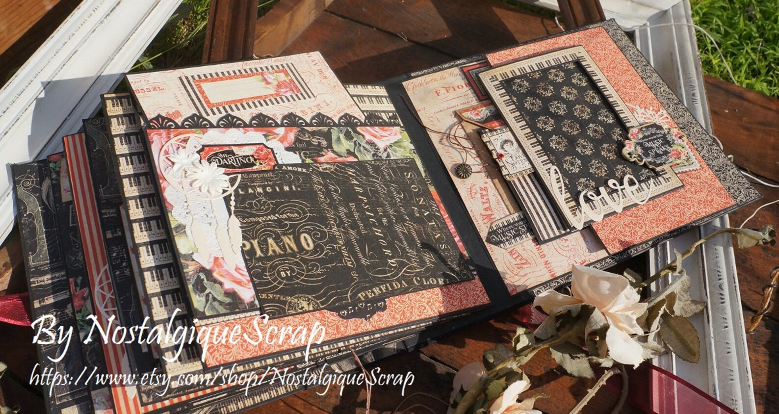 Love Notes Graphic 45 Mini Album Tutorial Wedding Mini Album - Etsy