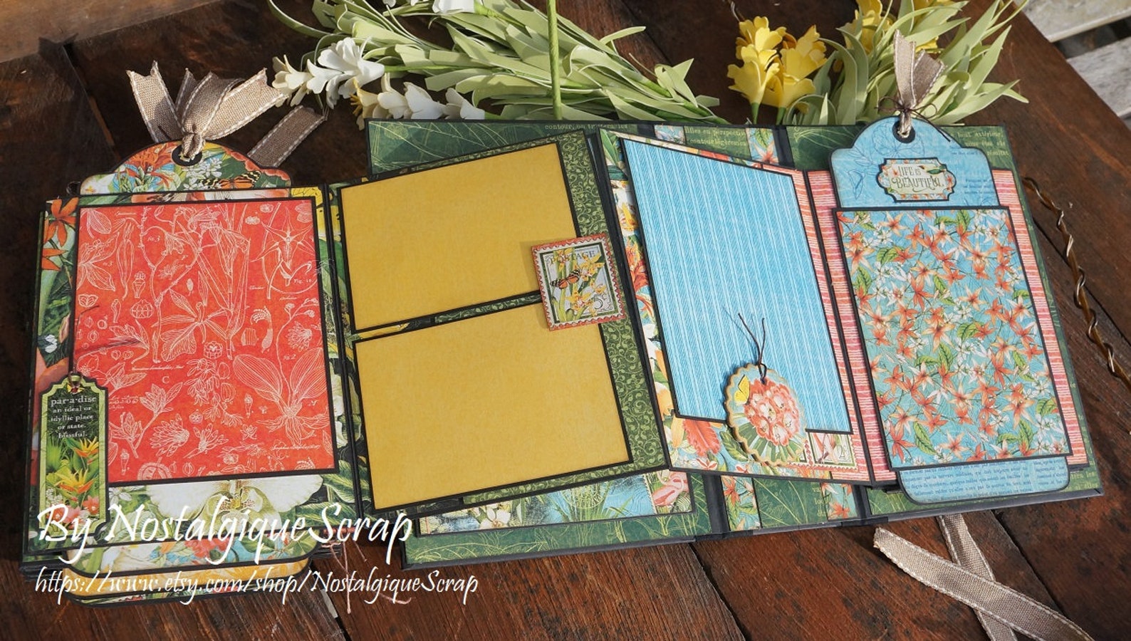 Lost in Paradise Graphic 45 Mini Album Tutorial Mini Album - Etsy