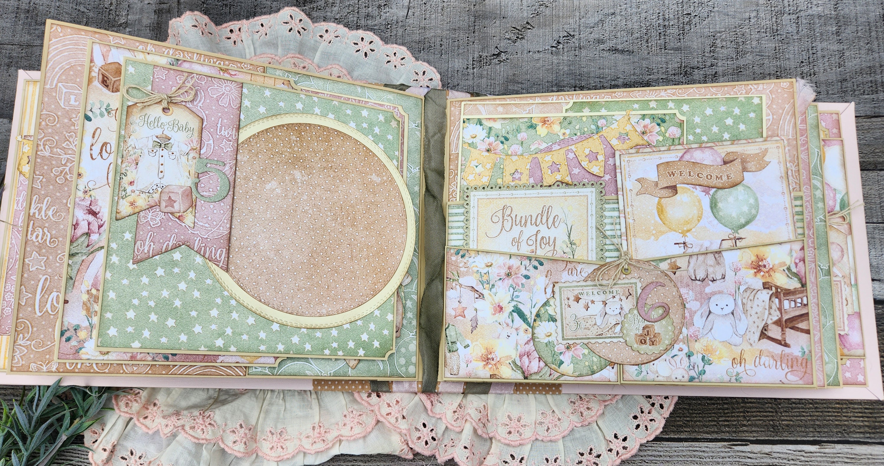 Mini Album Tutorial Scrapbook Photo Album Tutorial Baby Mini Album New ...