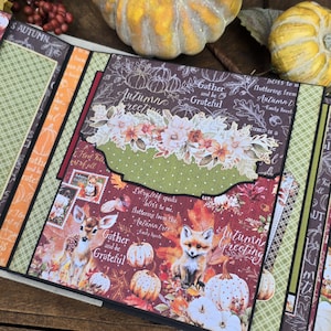 Autumn Greetings Album PDF Mini Album Tutorial Autumn Graphic 45- PDF ...