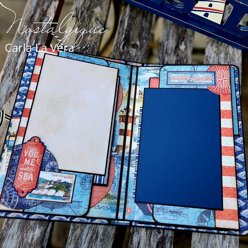 Summer Mini Album, Summer Slim Album, Handmade Mini Album, Handmade ...