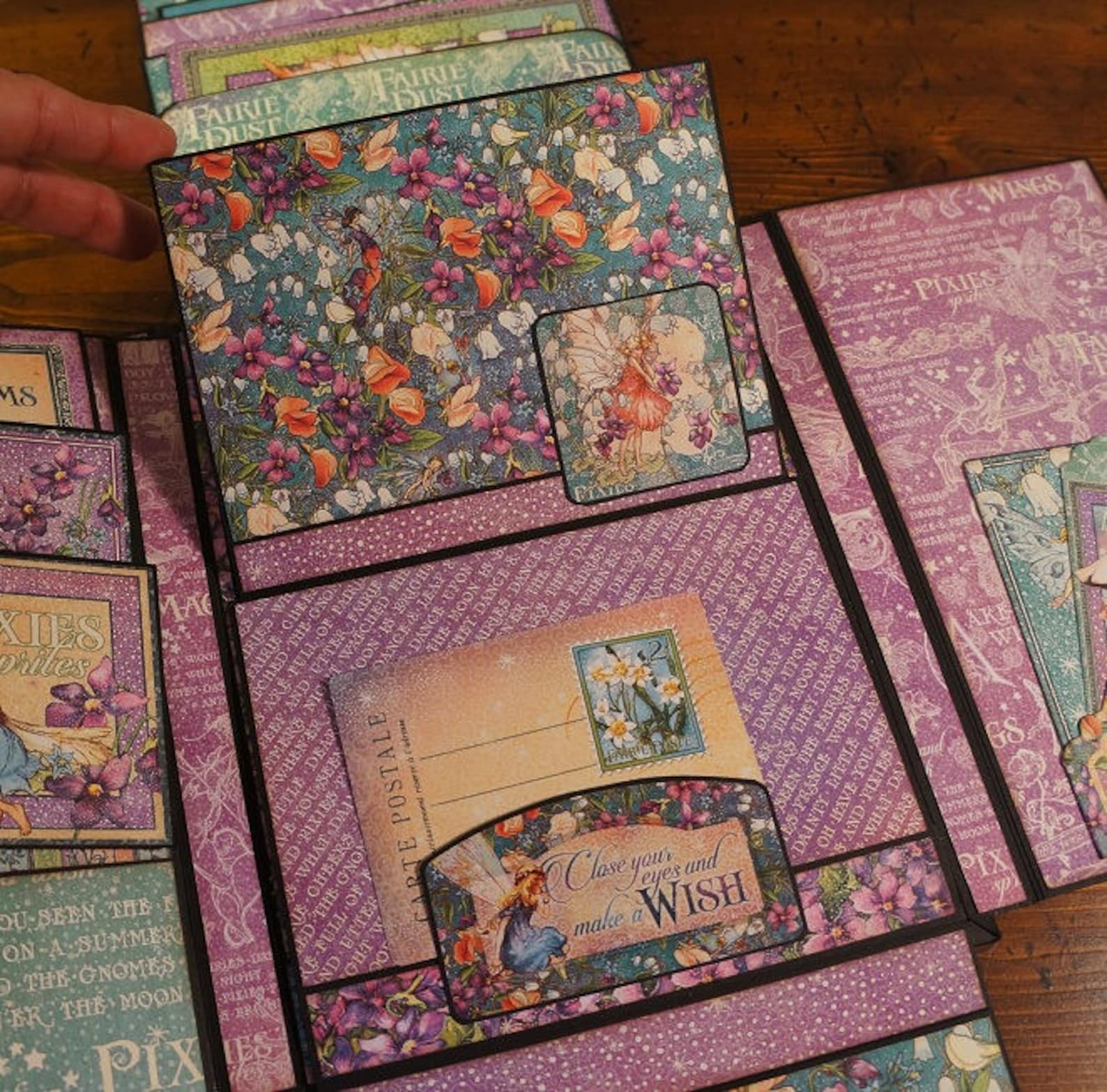 Fairie Dust Graphic 45 Mini Album Tutorial Little Lady Mini - Etsy