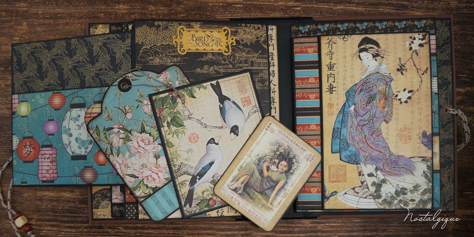 Bird Song Graphic 45 Mini Album Tutorial, Mini Album 6 1/2 X 8 1/2 Mini ...