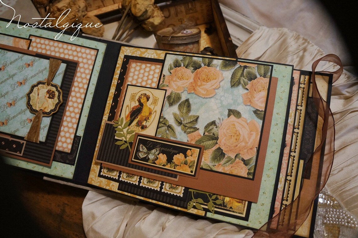 Wedding Mini Album Tutorial Le Romantique Graphic 45 Mini | Etsy