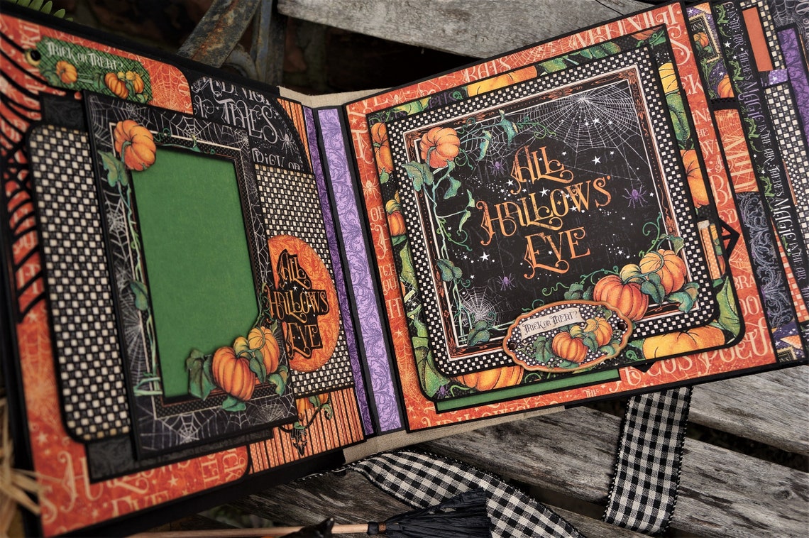 Album Tutorial Midnight Tales - Graphic 45- PDF Tutorial, Halloween ...