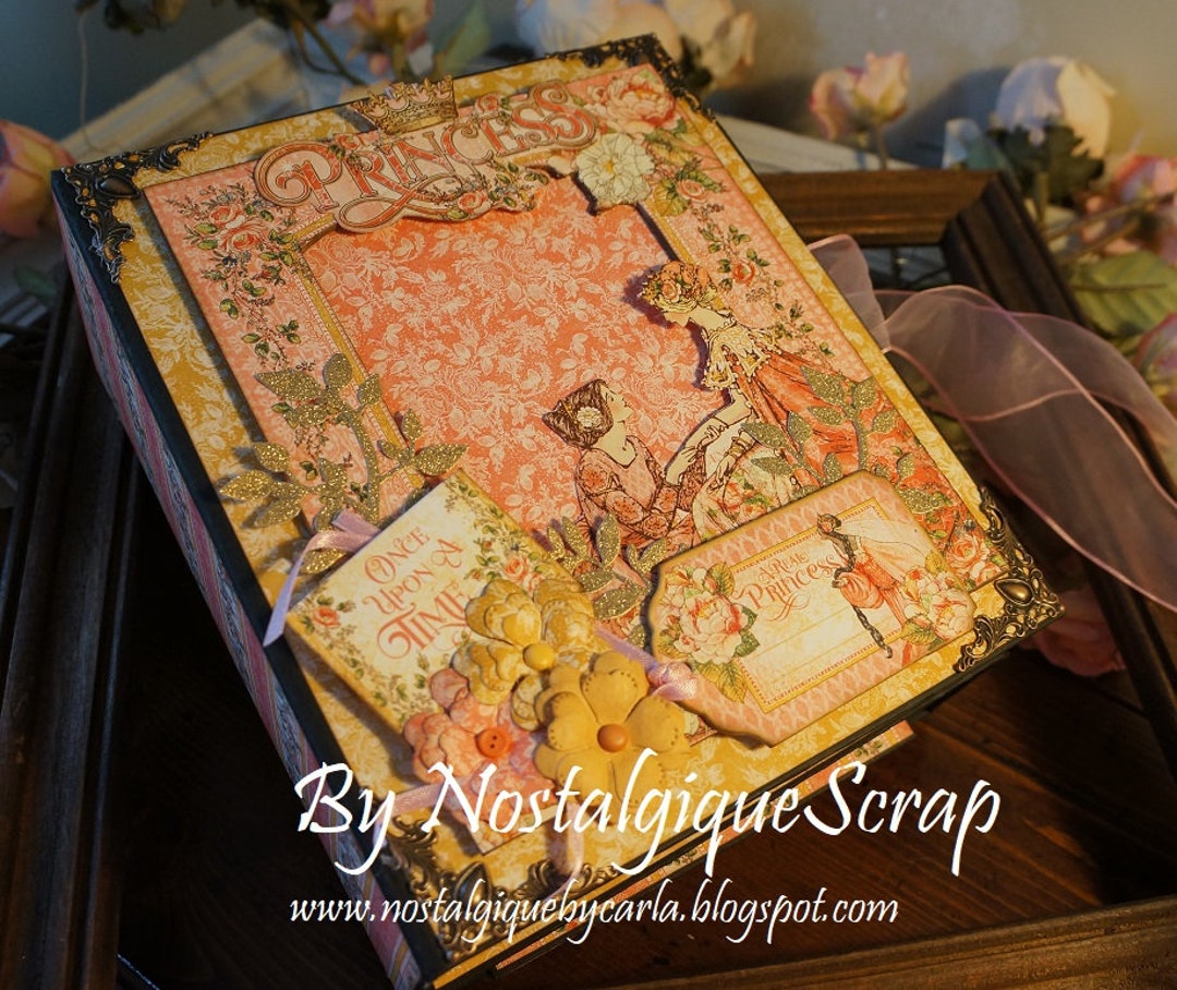 Princess Graphic 45 Mini Album Tutorial, Little Lady Mini Album 9" X 7 ...