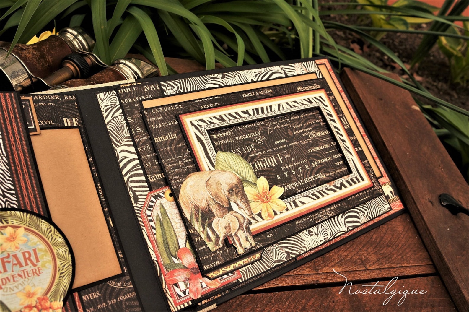 Safari Adventure Graphic 45 Mini Album Tutorial Mini Album | Etsy UK