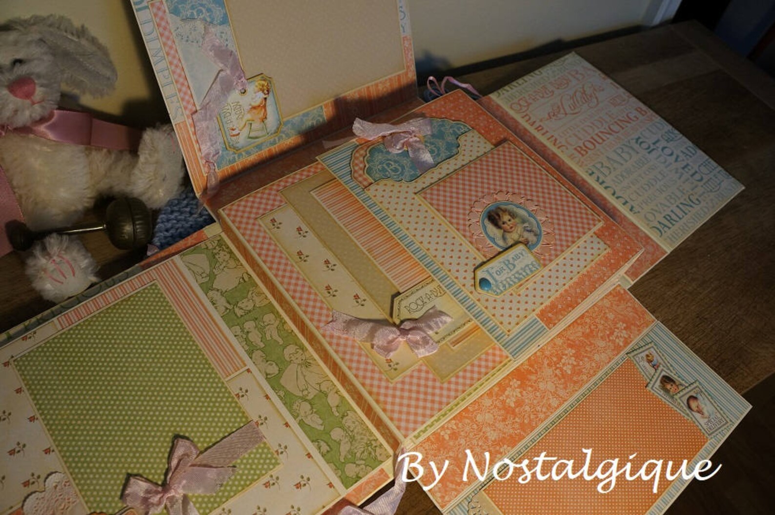 Little Darlings Graphic 45 Baby Mini Album Tutorial PDF | Etsy