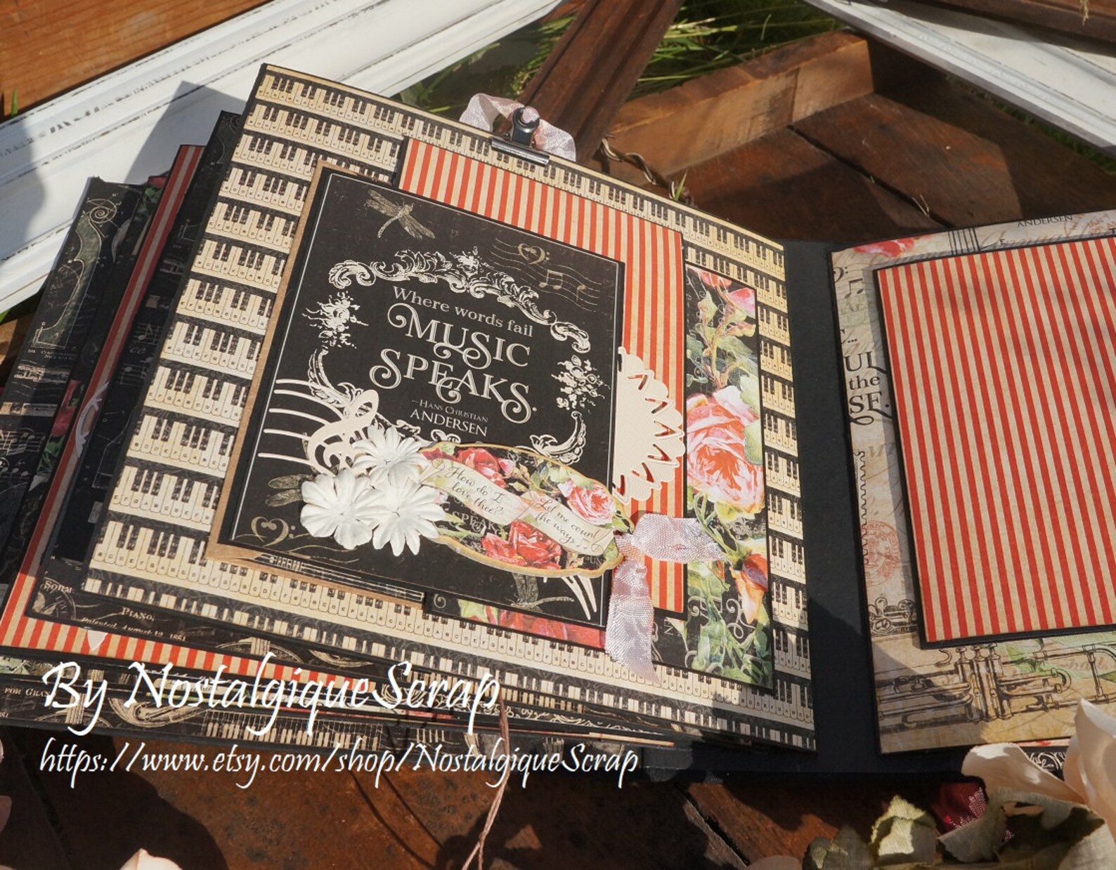 Love Notes Graphic 45 Mini Album Tutorial Wedding Mini Album - Etsy