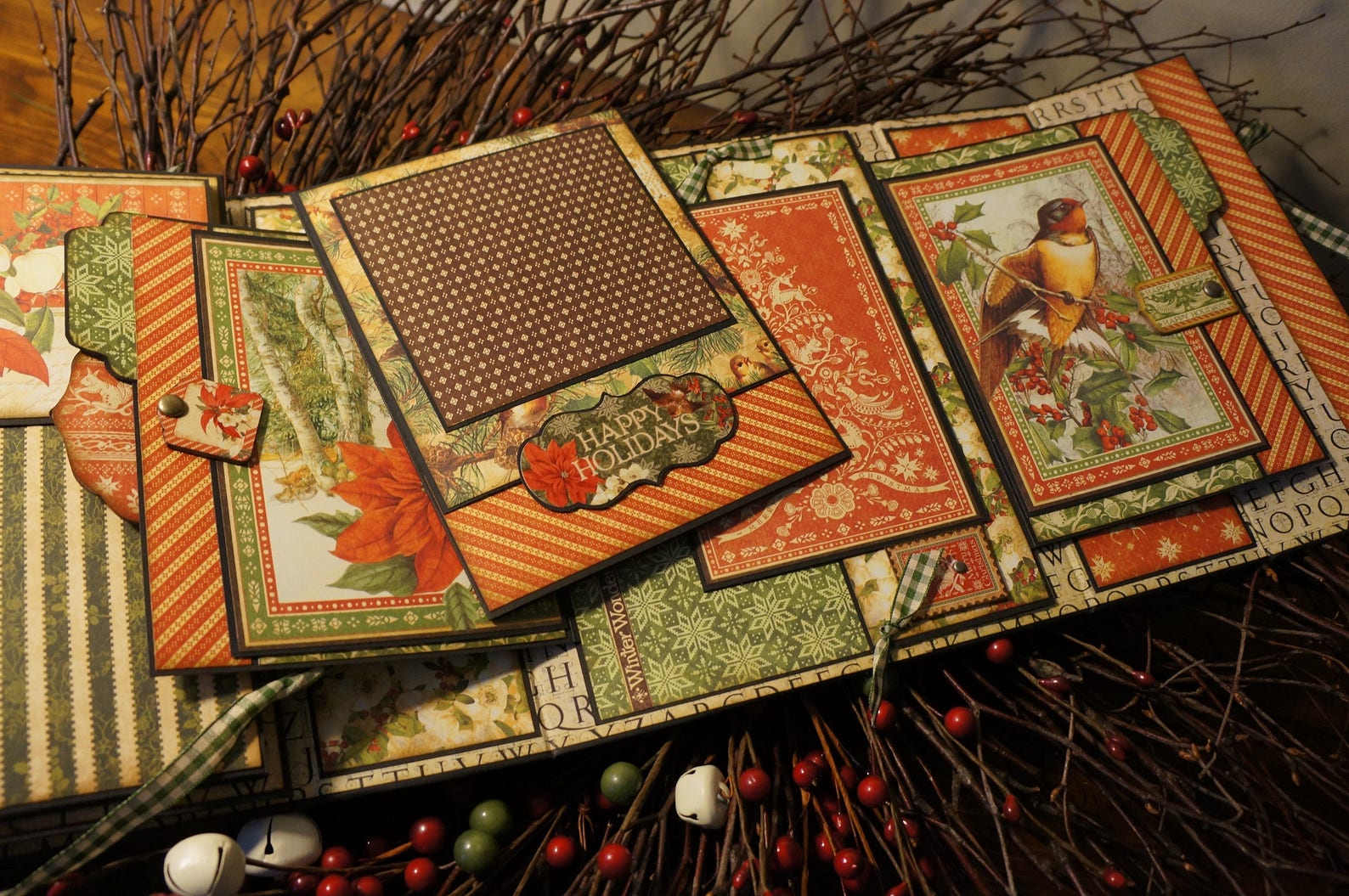 Winter Wonderland Graphic 45 Mini Album Tutorial Christmas | Etsy